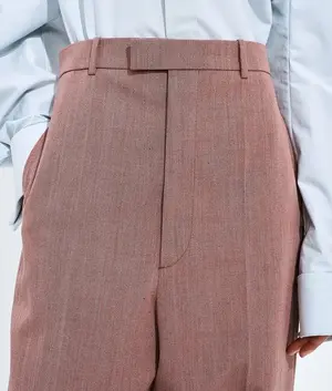 Bottega Veneta Wool And Linen Tailored Pants