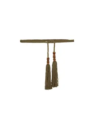 Balmain Rope Tie Belt With Tassels - Green