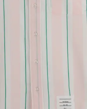 Thom Browne Striped Button-down Shirt - Light Pink