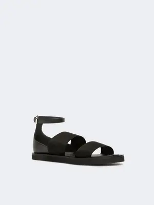 Max Mara Leather Flat Sandals