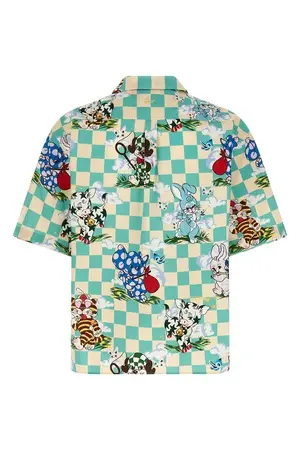 Kenzo Checked Graphic Print Short Sleeved Shirt