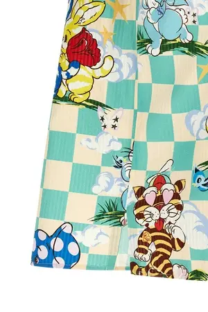 Kenzo Checked Graphic Print Short Sleeved Shirt