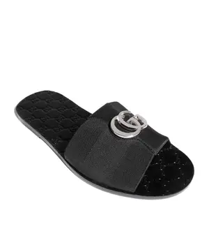 Gucci Riviera Slide Sandal - Black