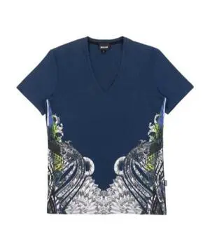 Just Cavalli Printed T-shirt - Blue