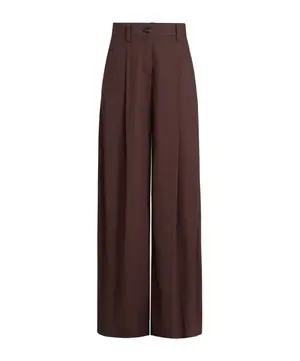Brunello Cucinelli Pleated Wide-leg Trousers With Monili Detail - Red