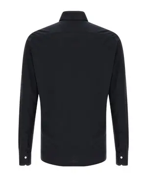 Kiton Positano Long-sleeve Polo Shirt - Blue