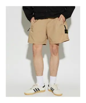 Stone Island Loose Fit Wide Leg Shorts