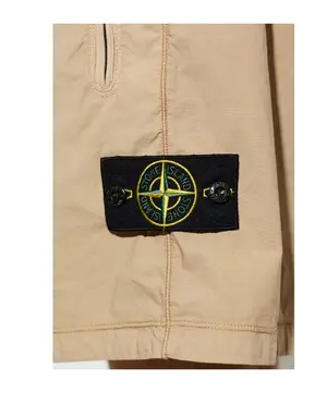 Stone Island Loose Fit Wide Leg Shorts