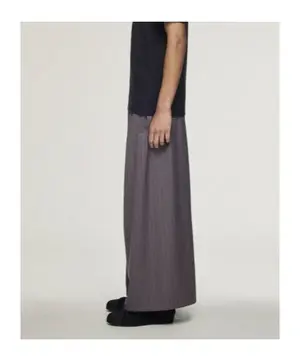 Y3 Pinstriped Drawstring Trousers - Grey