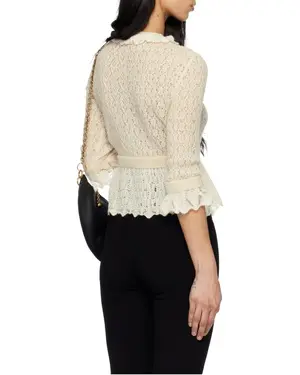 Chloé Ruffled Cropped Cardigan