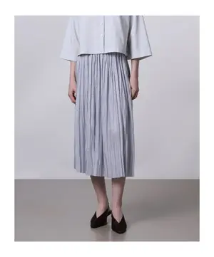 ROBERTO COLLINA Pleated Midi Skirt