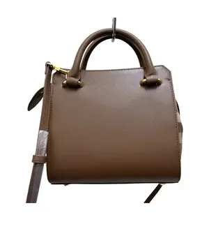 Burberry Mini Tote Bag With Top Handle And Adjustable Shoulder Strap