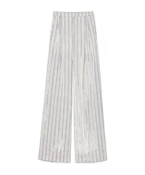 FORTE_FORTE Striped Wide Leg Trousers