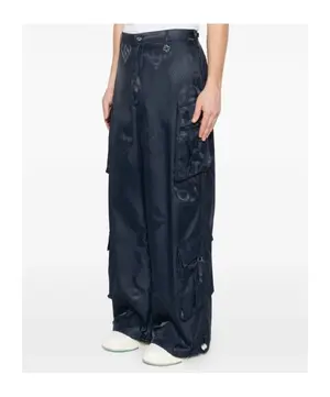 Casablanca Straight-leg Cargo Trousers With Monogram Pattern