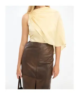 ROTATE BY BIRGER CHRISTENSEN Draped Cape Insert Top