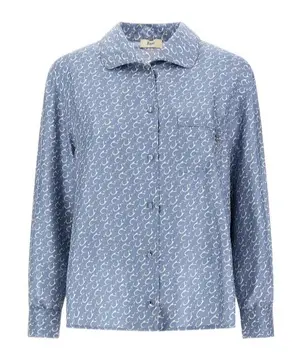 Herno Printed Long Sleeve Shirt - Light Blue