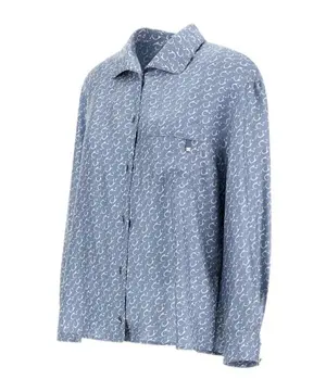 Herno Printed Long Sleeve Shirt - Light Blue