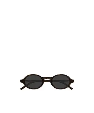 Saint Laurent Oval Frame Sunglasses - Black