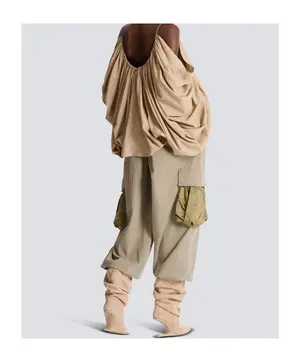 Balmain Strappy Off-the-shoulder Draped Blouse
