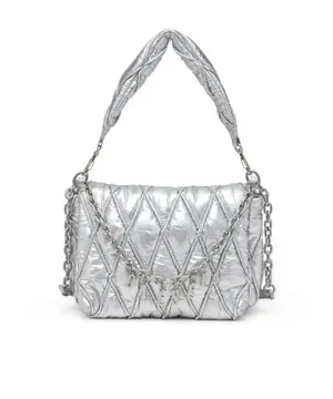 DIESEL® Charm-d Shoulder Bag - Silver