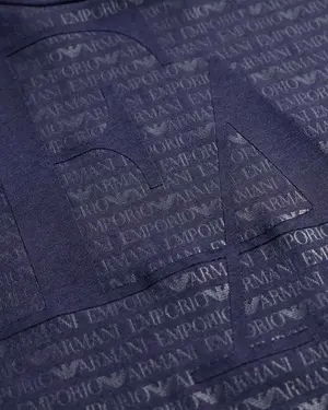 Emporio Armani T-shirt With Round Neck - Blue