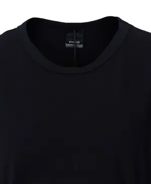 Pinko Ruched Belted T-shirt Dress - Black