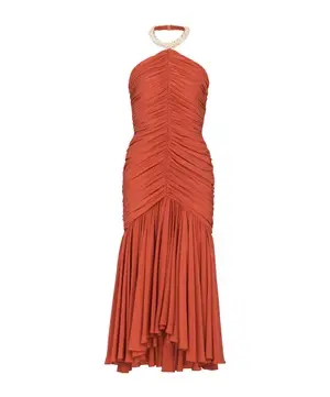Balmain Crepe Mermaid Silhouette Dress