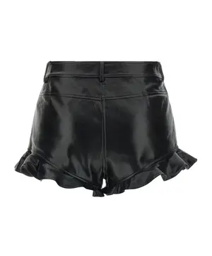 SELF-PORTRAIT High-waisted Ruffled Shorts