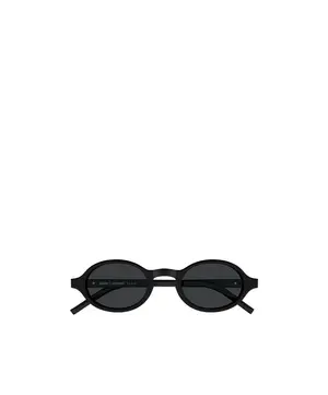 Saint Laurent Oval Frame Sunglasses - Black