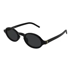 Saint Laurent Oval Frame Sunglasses - Black