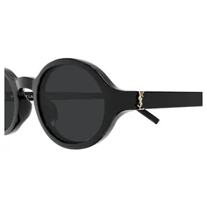 Saint Laurent Oval Frame Sunglasses - Black