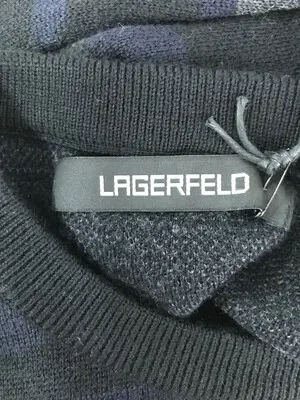 Karl Lagerfeld Camouflage Pattern Pullover Sweater