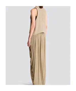 Balmain Gabardine Shawl Collar Vest