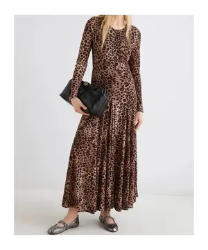 Marella Printed Tulle A-line Dress
