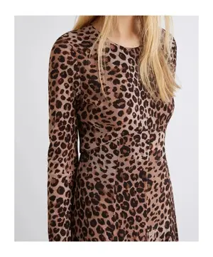 Marella Printed Tulle A-line Dress