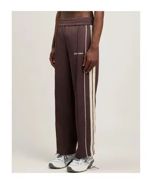 Palm Angels Logo Stripe Track Pants - Tan