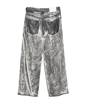 DIESEL® 1997 D-enim-m Logo-patch Trousers - Gray