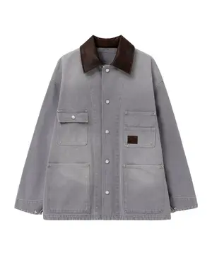 WOOYOUNGMI Leather Collar Pocket Jacket - No