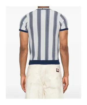 Martine Rose Striped Cropped T-shirt - Multicolor