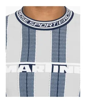 Martine Rose Striped Cropped T-shirt - Multicolor