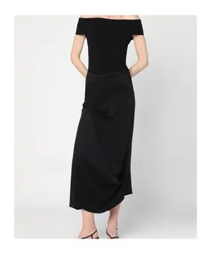 ANINE BING Off-shoulder Top With Logo Detail