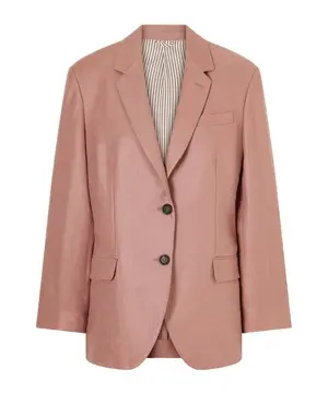 Brunello Cucinelli Long Sleeve Blazer - Pink