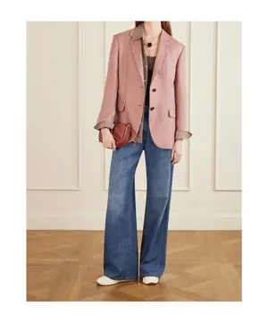 Brunello Cucinelli Long Sleeve Blazer - Pink