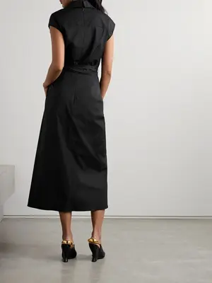 Carolina Herrera Midi Shirt Dress With Tie Waist