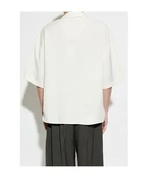 Studio Nicholson Oversized Short-sleeve Shirt - Cream