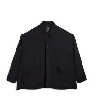 Y3 Long Sleeve Shirt With Button Closure And Pockets