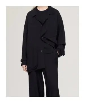 Y3 Long Sleeve Shirt With Button Closure And Pockets