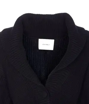 LISA YANG Alessandra Cardigan Jacket - Black