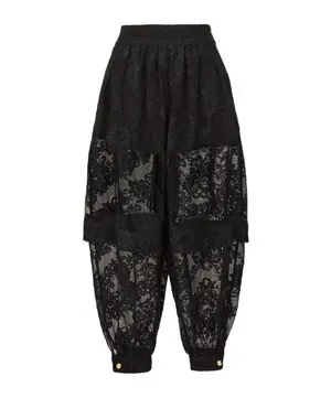 Zimmermann Luna Lace Harem Pants - Black