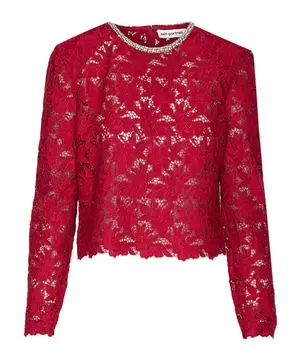 Self-portrait Round Neck Blouses